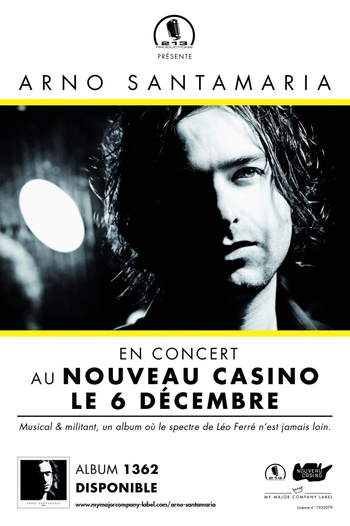 [tv / concert] Arno Santamaria au JJDA avec Jacky et ce soir en concert ...